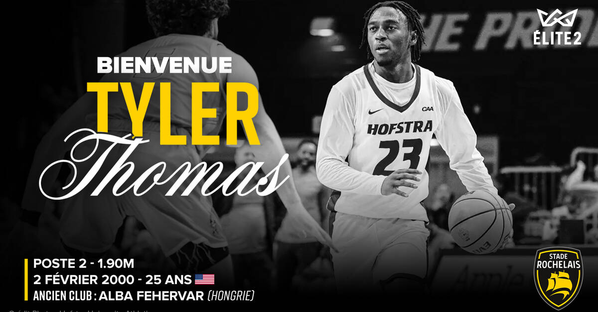 Tyler Thomas, notre poste 2 est connu ! | Stade Rochelais Basket